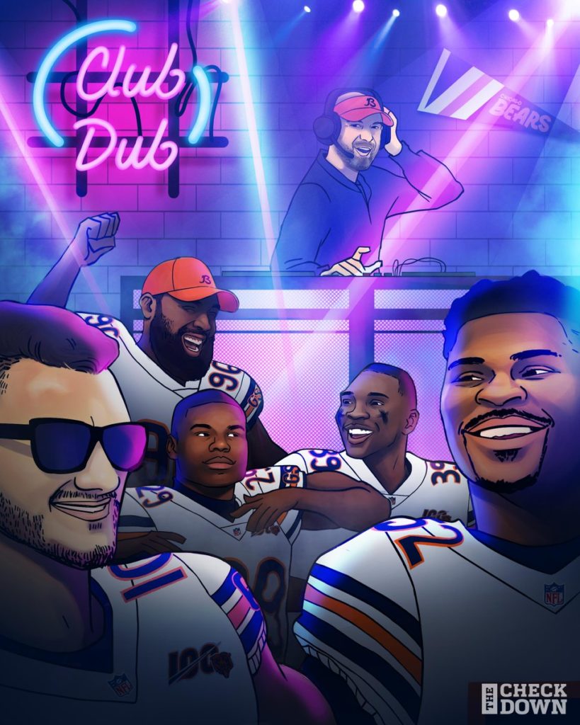 Club Dub has Returned to Chicago Bears’ Locker Room - Back Sports Page