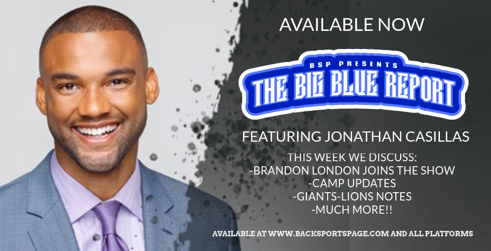 Brandon London Joins The Big Blue Report! - Back Sports Page